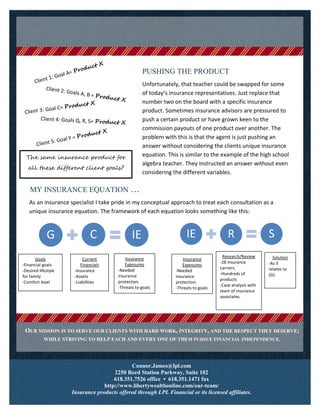 Insurance Equation | PDF | Insurance | Personal Finance