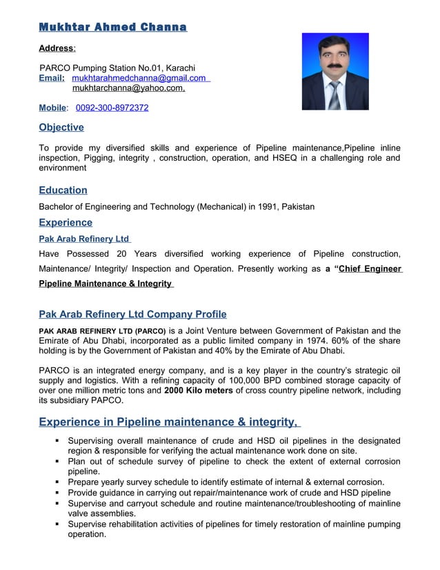 CV PL Mukhtar ) | DOC