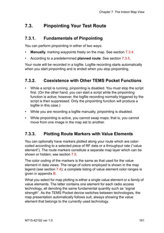 Extract 1 from TEMS Pocket 15.0 User's Manual | PDF