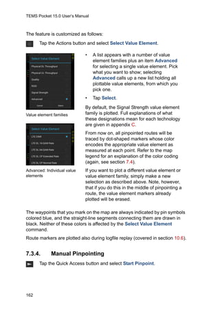 Extract 1 from TEMS Pocket 15.0 User's Manual | PDF