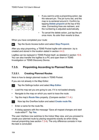 Extract 1 from TEMS Pocket 15.0 User's Manual | PDF