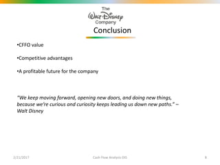 Disney cash flow | PPTX