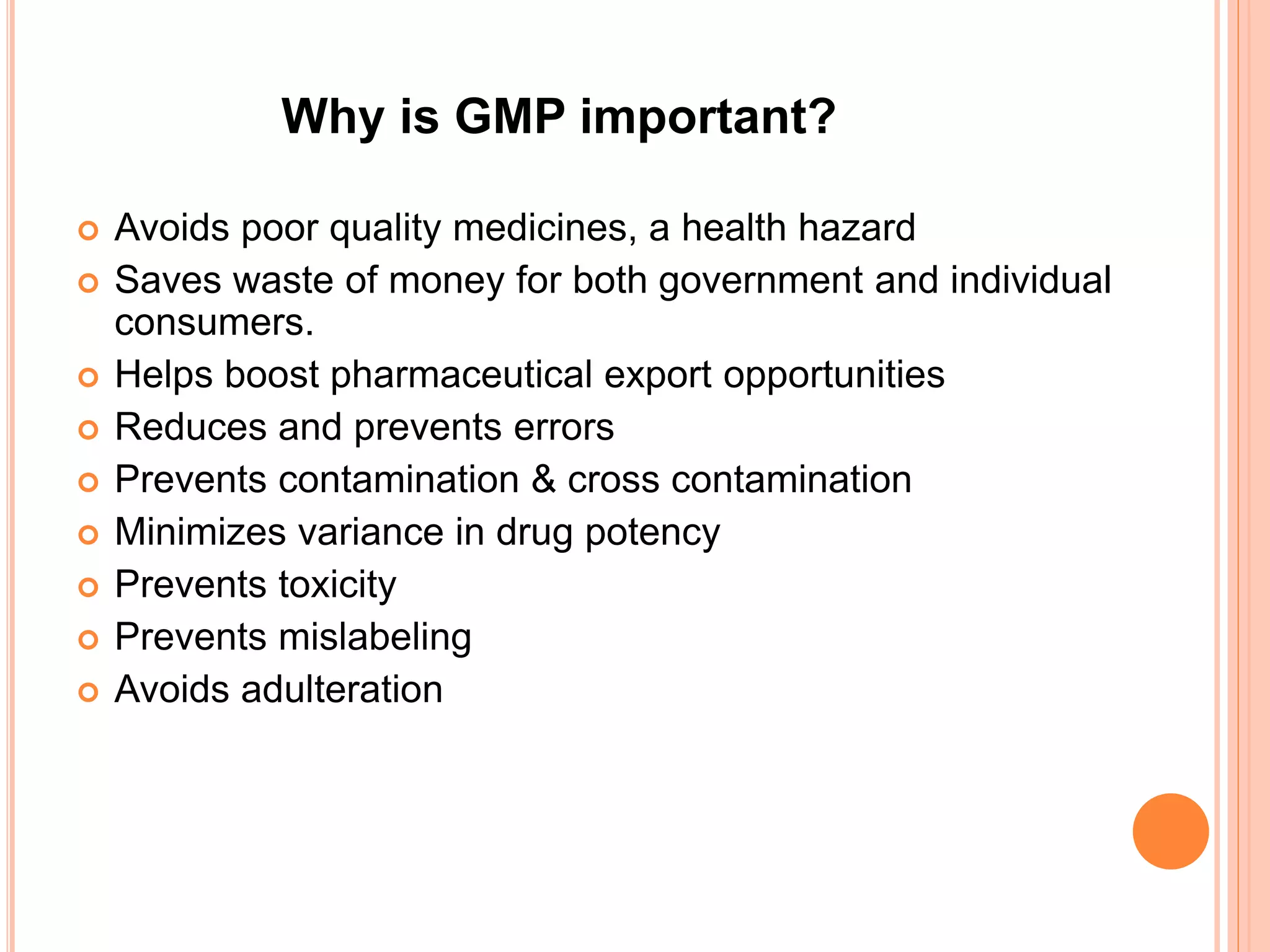 Quality & GMP Presentation | PPTX