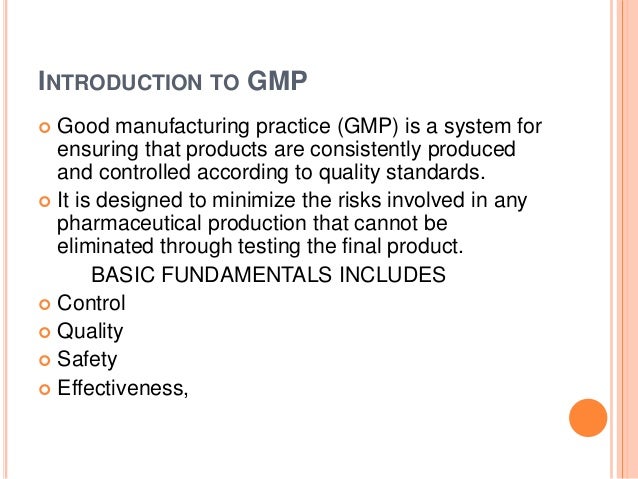 Quality & GMP Presentation