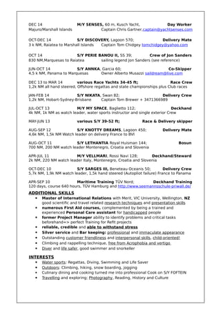 Frank Pfister | PDF | Cruises | Travel Type