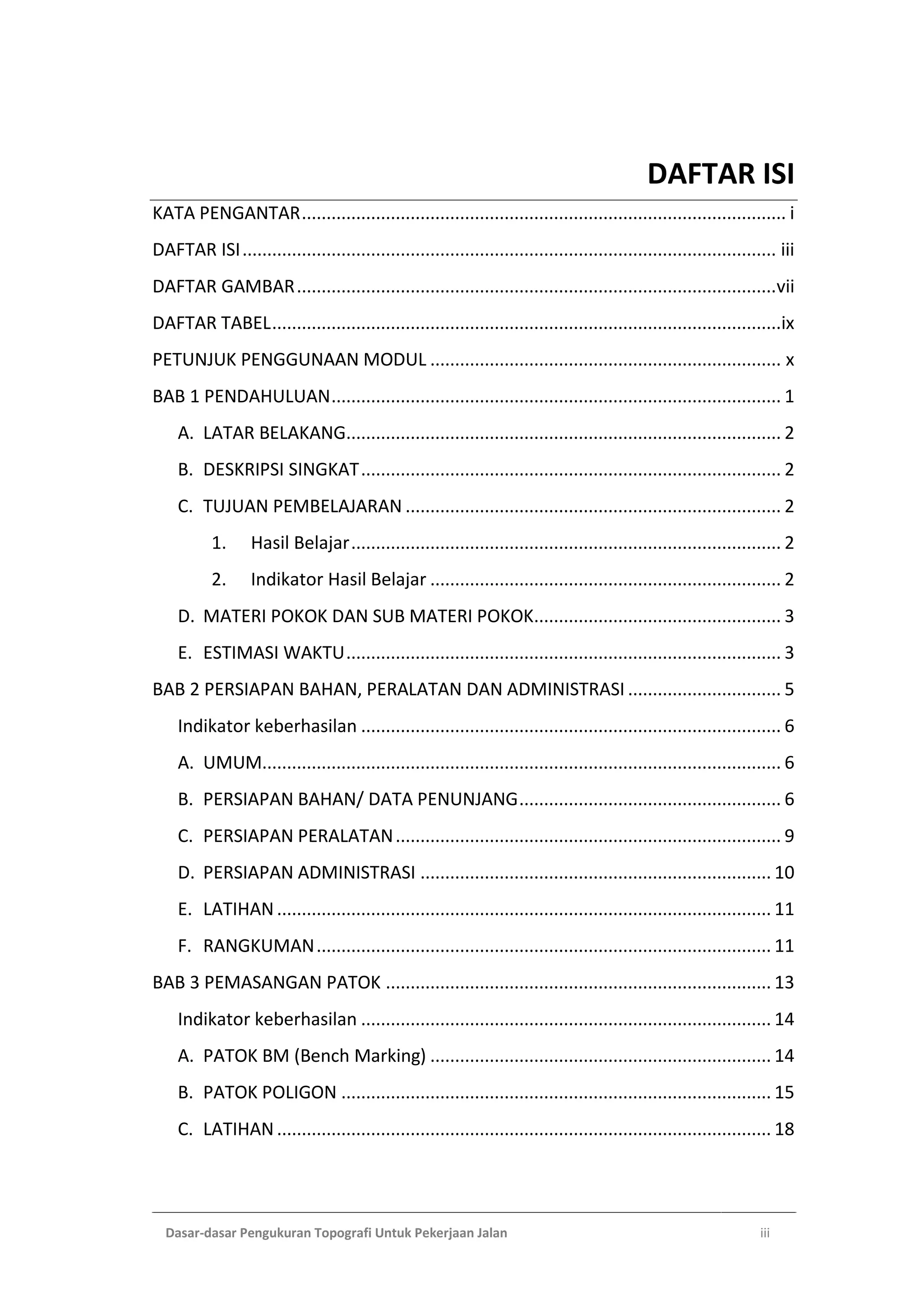 7d452 modul 2_dasar-dasar_pengukuran__topografi_untuk_pekerjaan_jalan | PDF