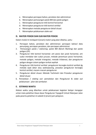 7d452 modul 2_dasar-dasar_pengukuran__topografi_untuk_pekerjaan_jalan | PDF
