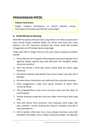 7d452 modul 2_dasar-dasar_pengukuran__topografi_untuk_pekerjaan_jalan | PDF