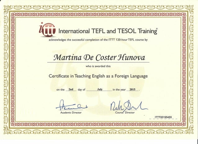 ittt certificate | PPT