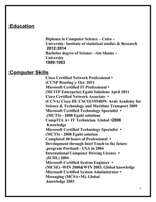 Yasser CV | DOC