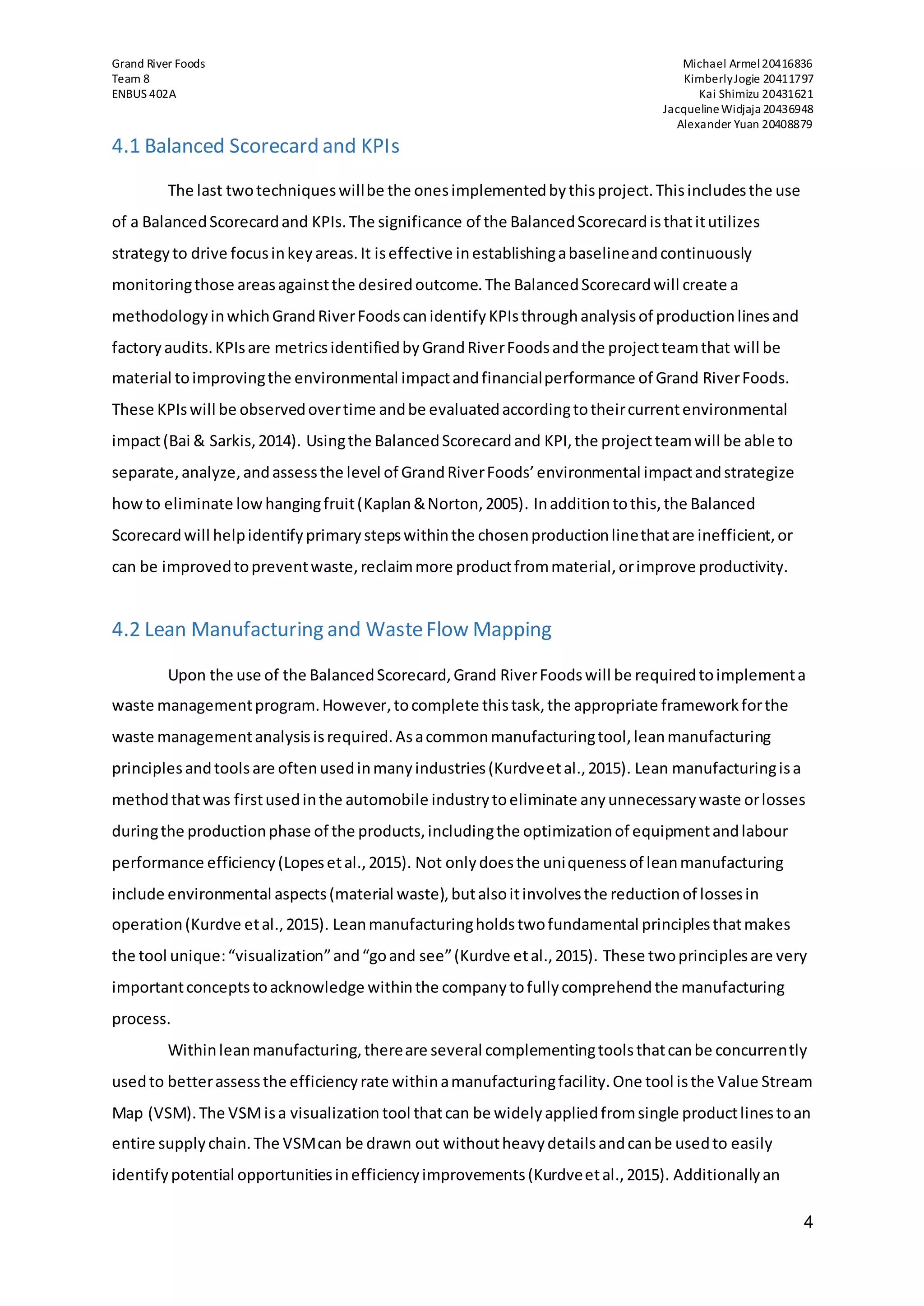 Grand River Foods Waste Management Project Proposal | DOCX