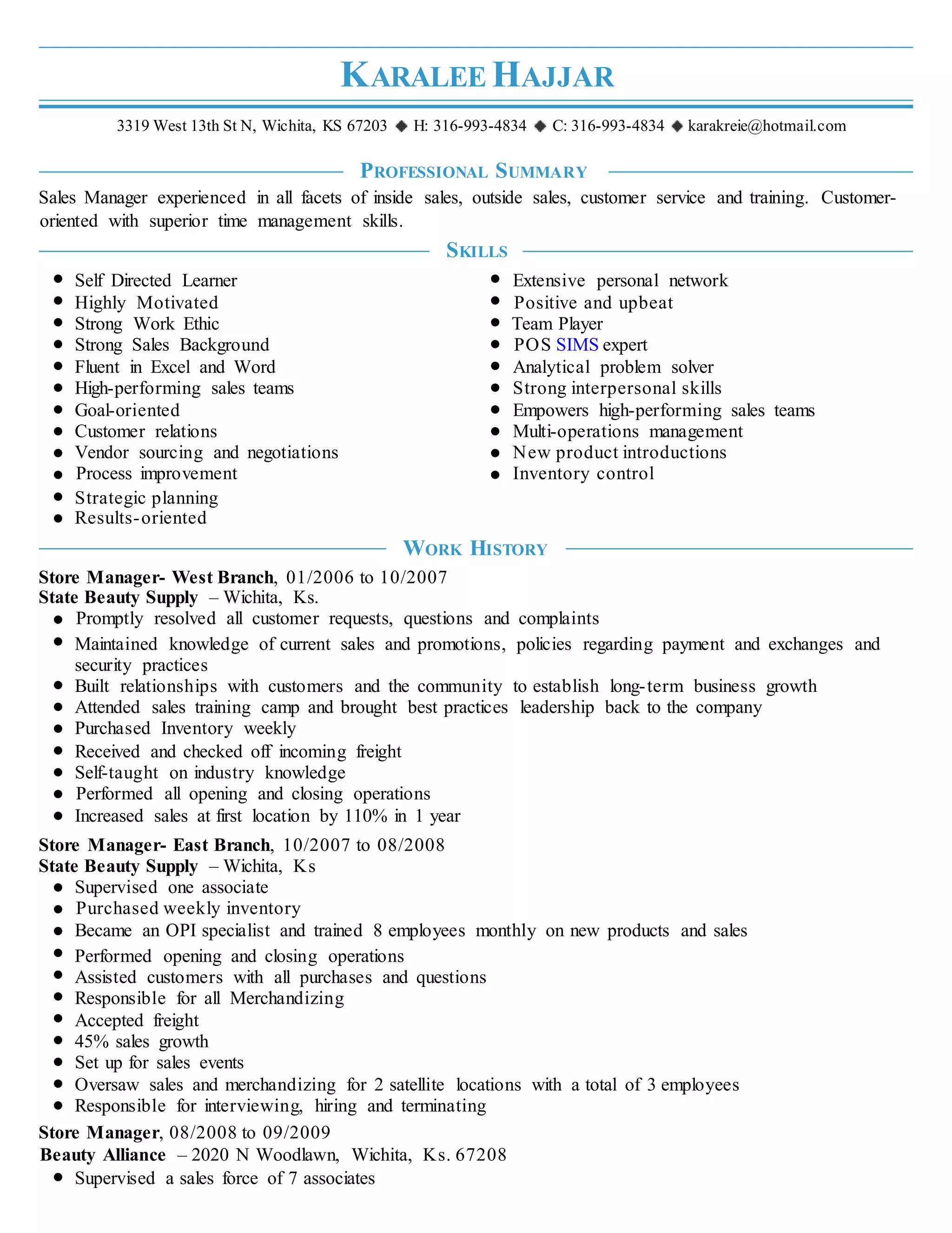 Karalee Hajjar Resume 1 | PDF