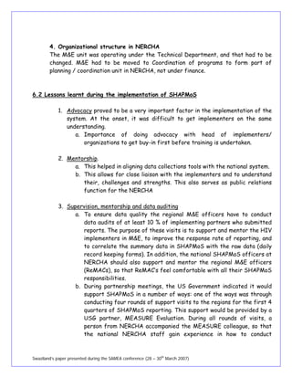 551_Lessons Learned from implementation of SHAPMoS | PDF