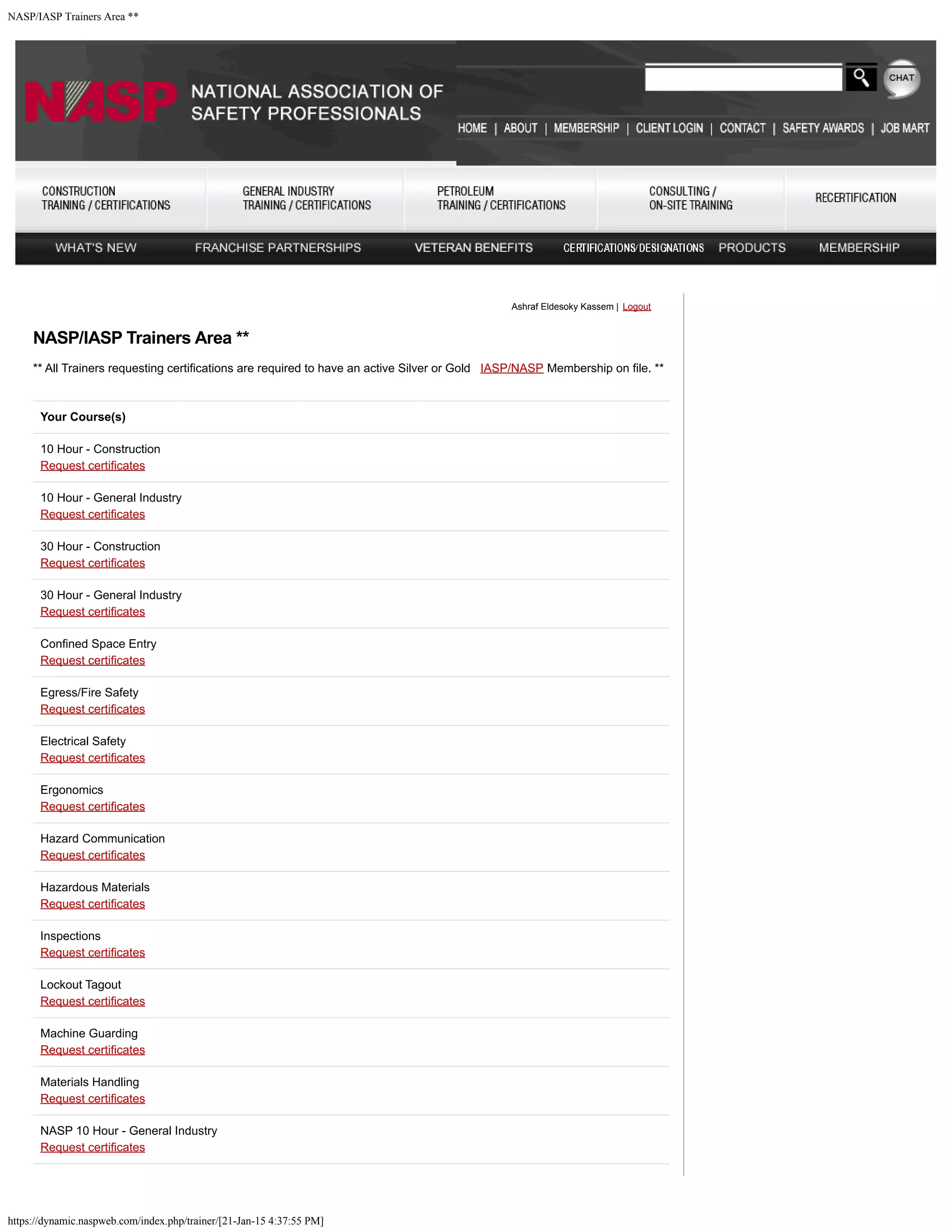 NASP_IASP Trainers Area _ | PDF