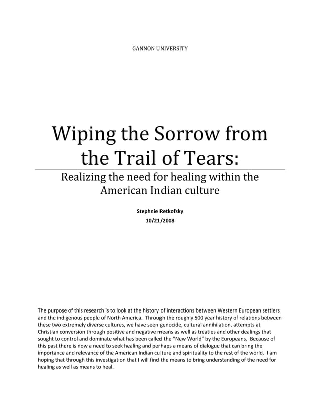 trail of tears | DOC