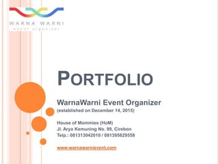 Portfolio WarnaWarni Event Organizer | PPTX