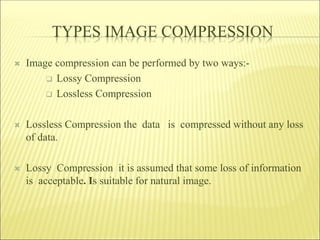Presentation on Image Compression | PDF