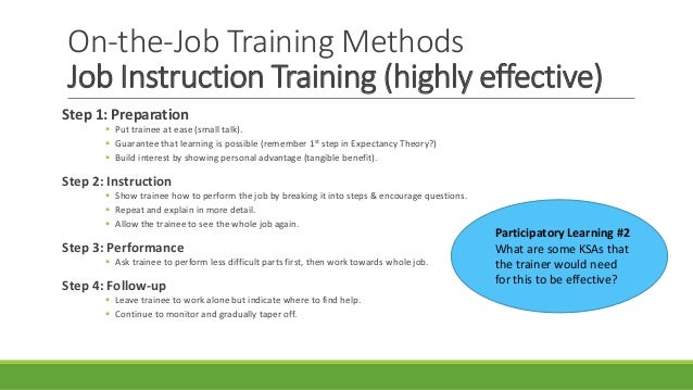 Training and Development - Solo Lecture