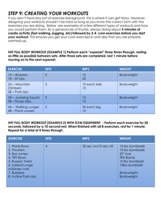 Build Your Own Routine Presentation | PDF | Free Download