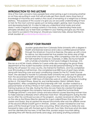 Build Your Own Routine Presentation | PDF