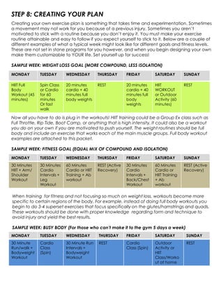 Build Your Own Routine Presentation | PDF