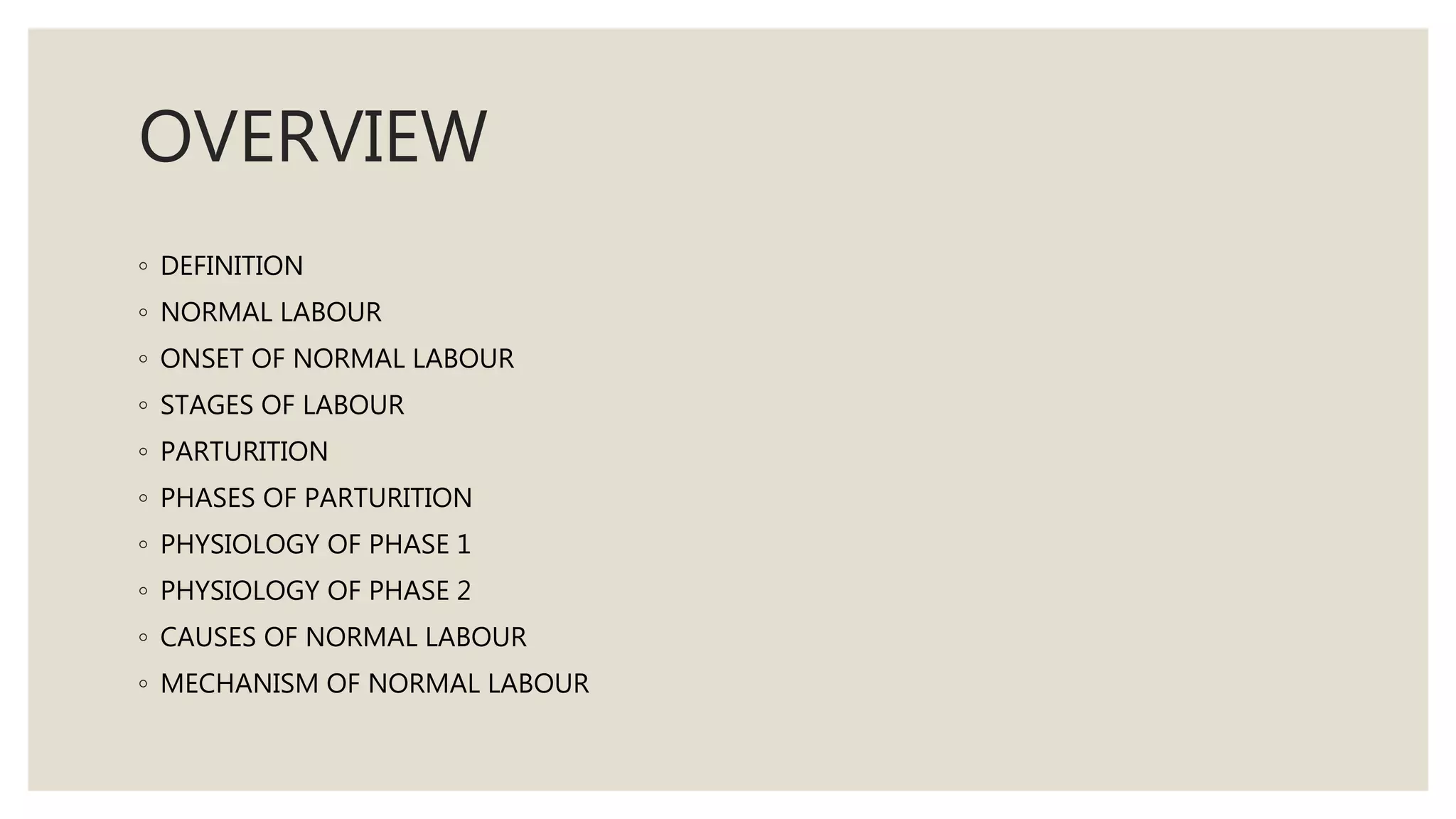 CAUSES AND ONSET OF NORMAL LABOUR | PPTX