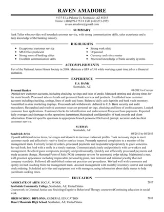 Raven Amadore Resume | PDF