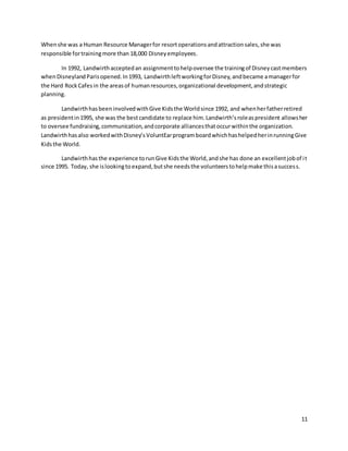 Chris Saternus Give Kids the World Press Kit | DOCX