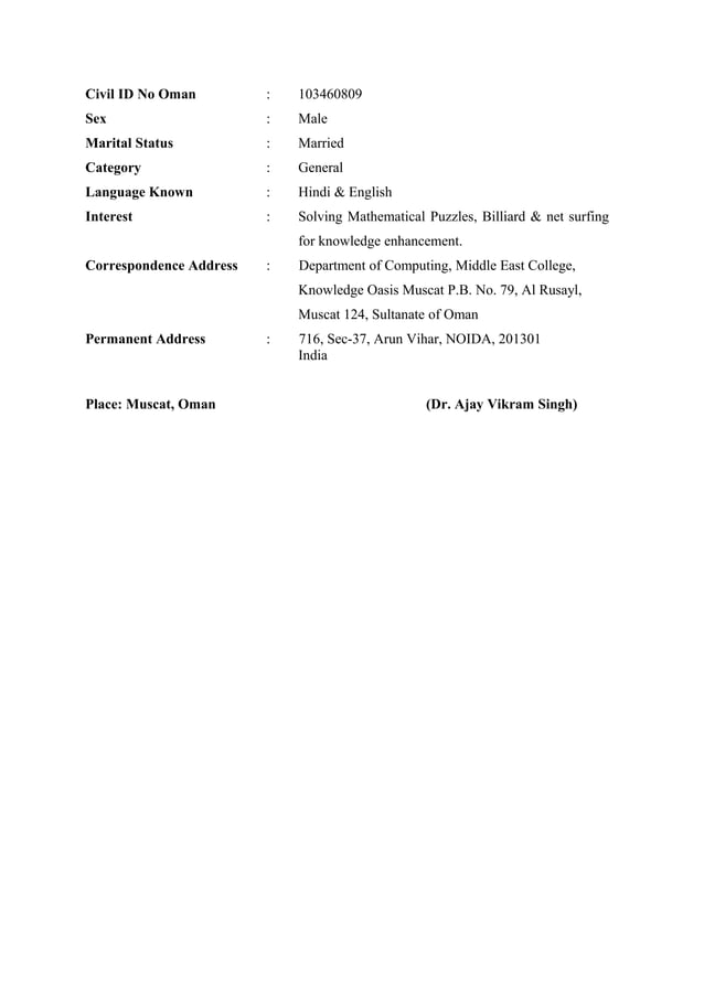 Ajay Vikram Singh | DOC | Computer Networking | Computing