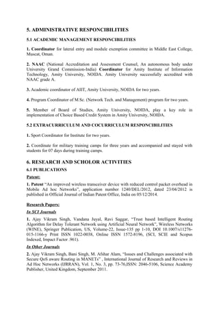 Ajay Vikram Singh | DOC | Computer Networking | Computing