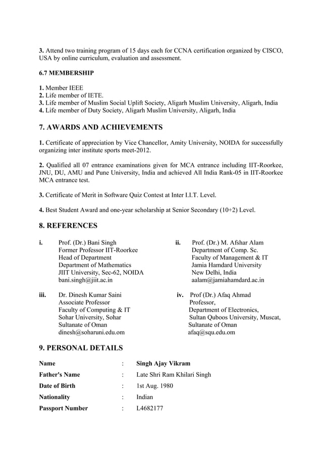 Ajay Vikram Singh | DOC | Computer Networking | Computing