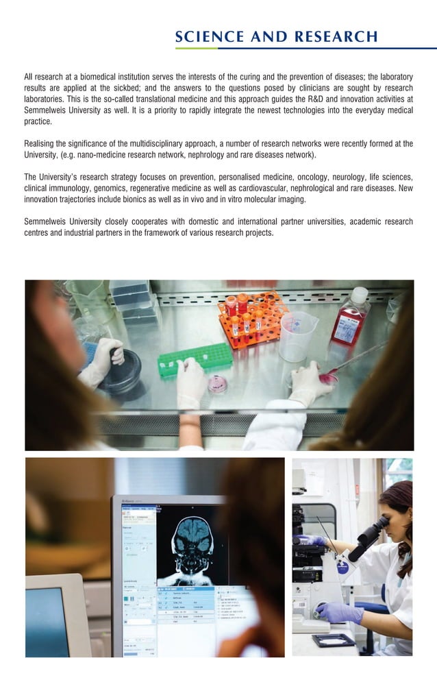 Semmelweis University brochure_2014_small | PDF