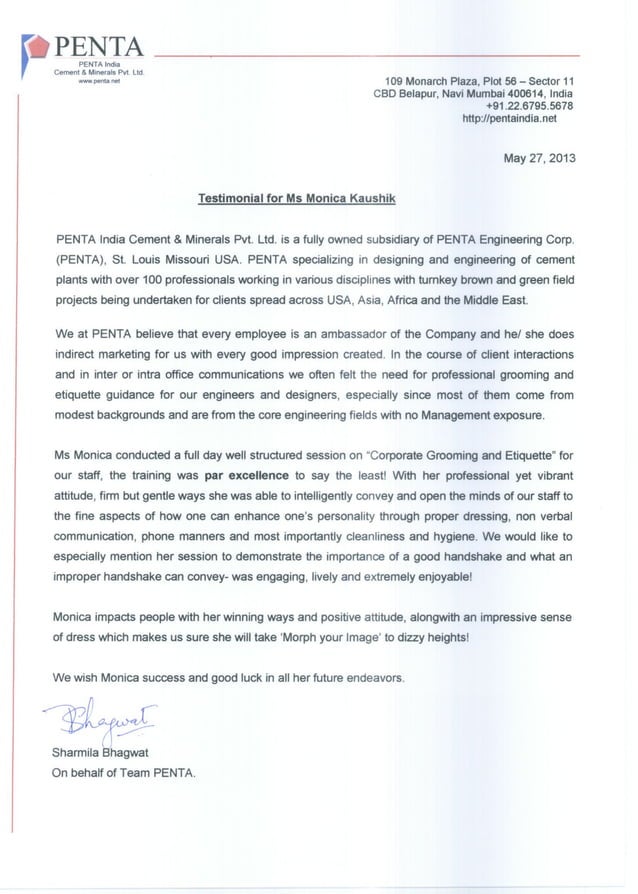 PENTA testmonial | PDF