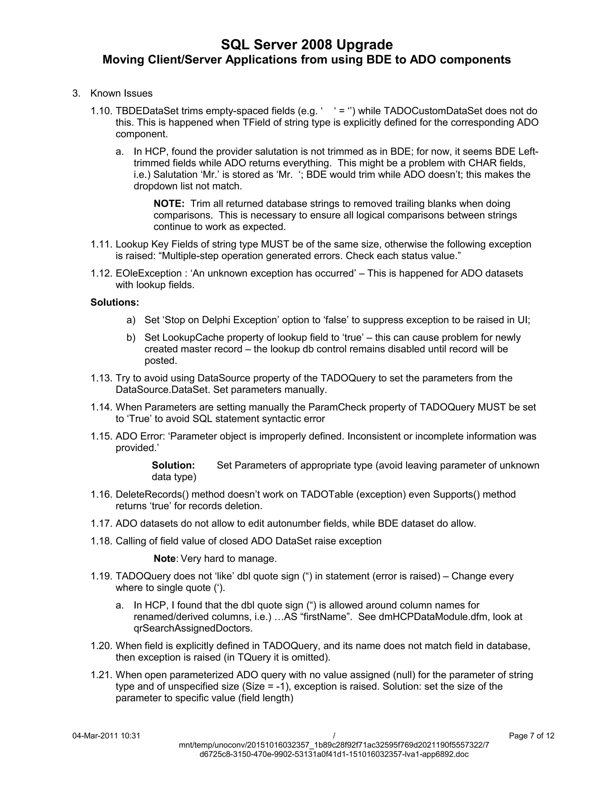 SQL Server 2008 Upgrade | PDF
