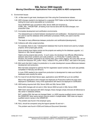 SQL Server 2008 Upgrade | DOC