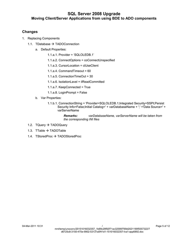 SQL Server 2008 Upgrade | PDF