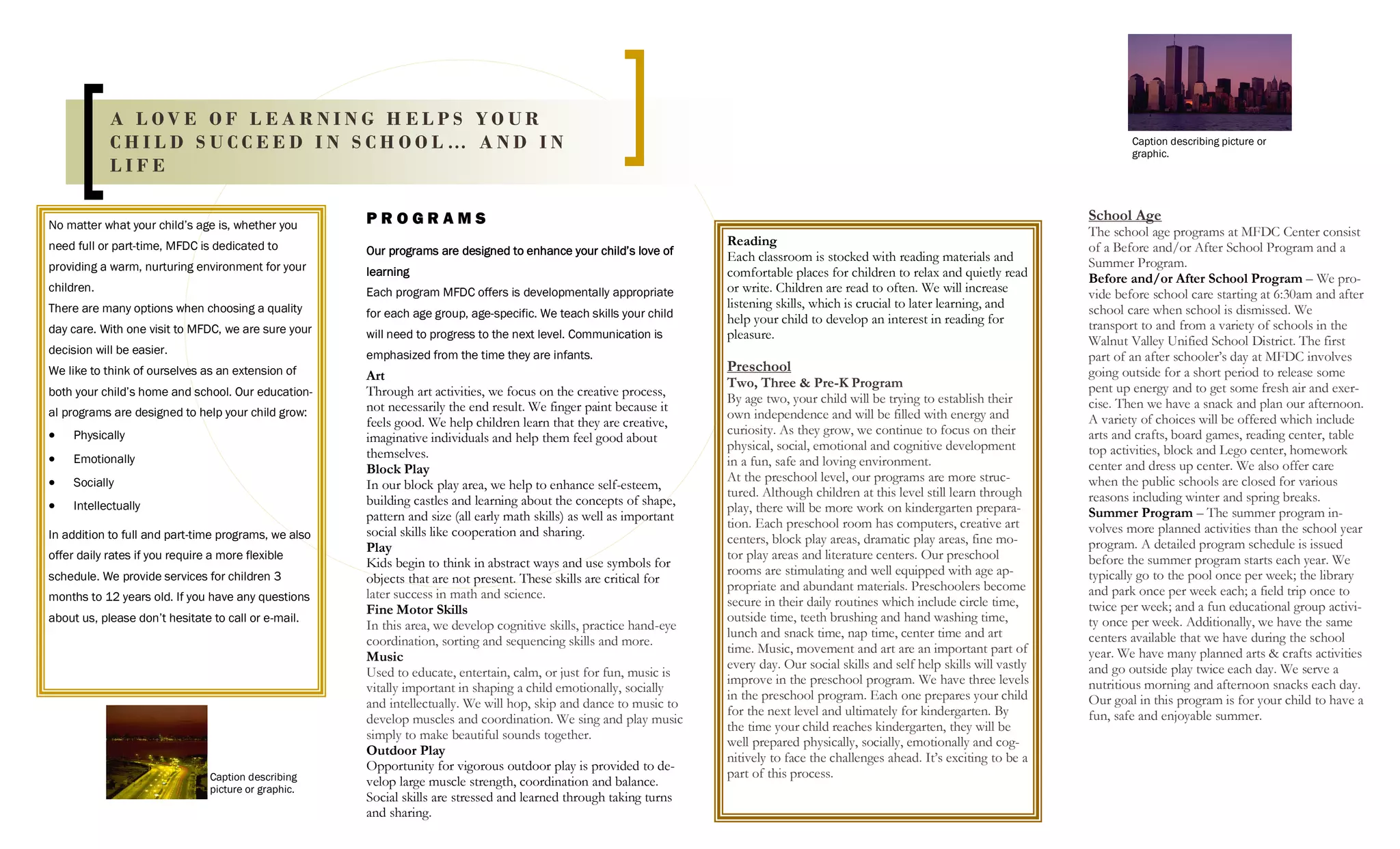 MFDC SERVICES BROCHURE | PPT