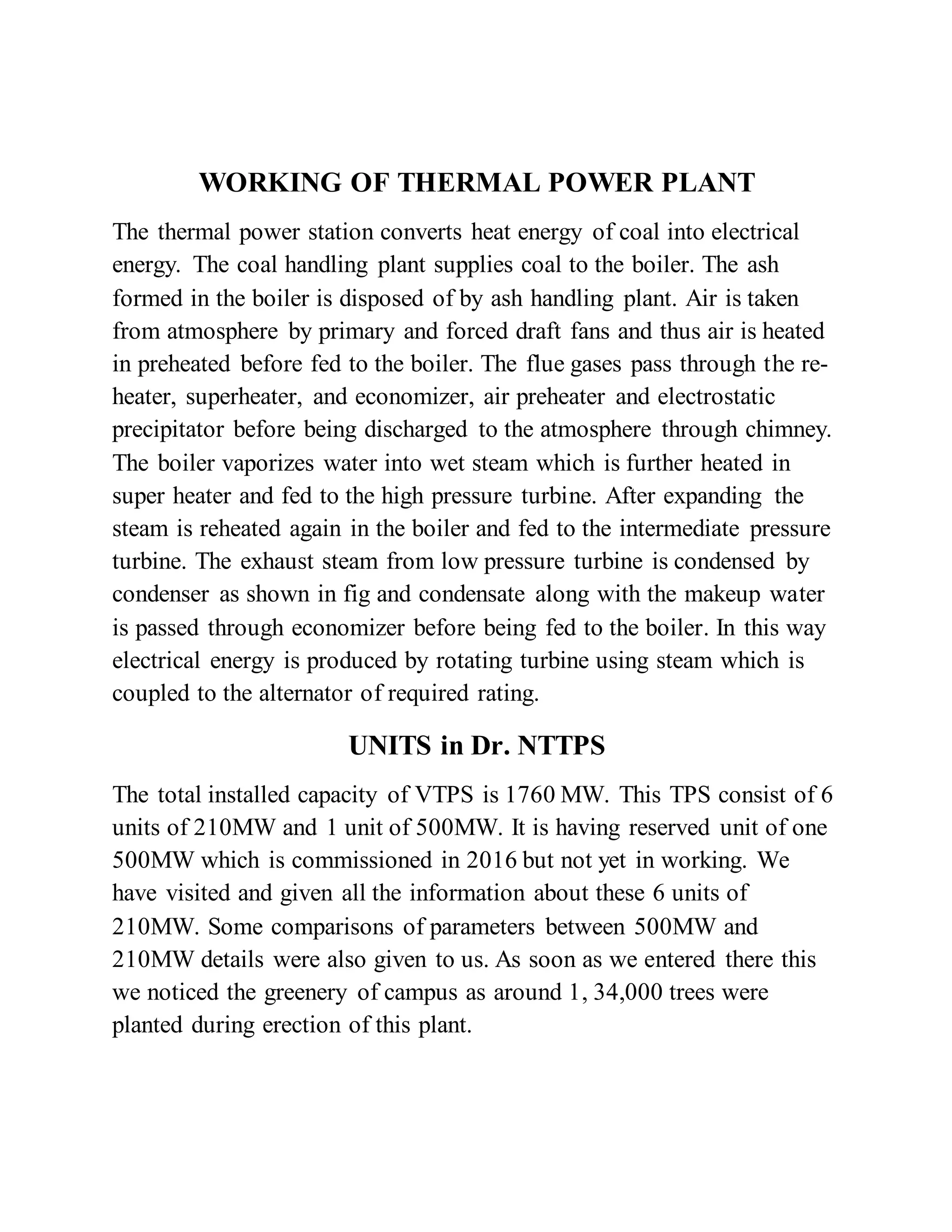report on VTPS | DOCX