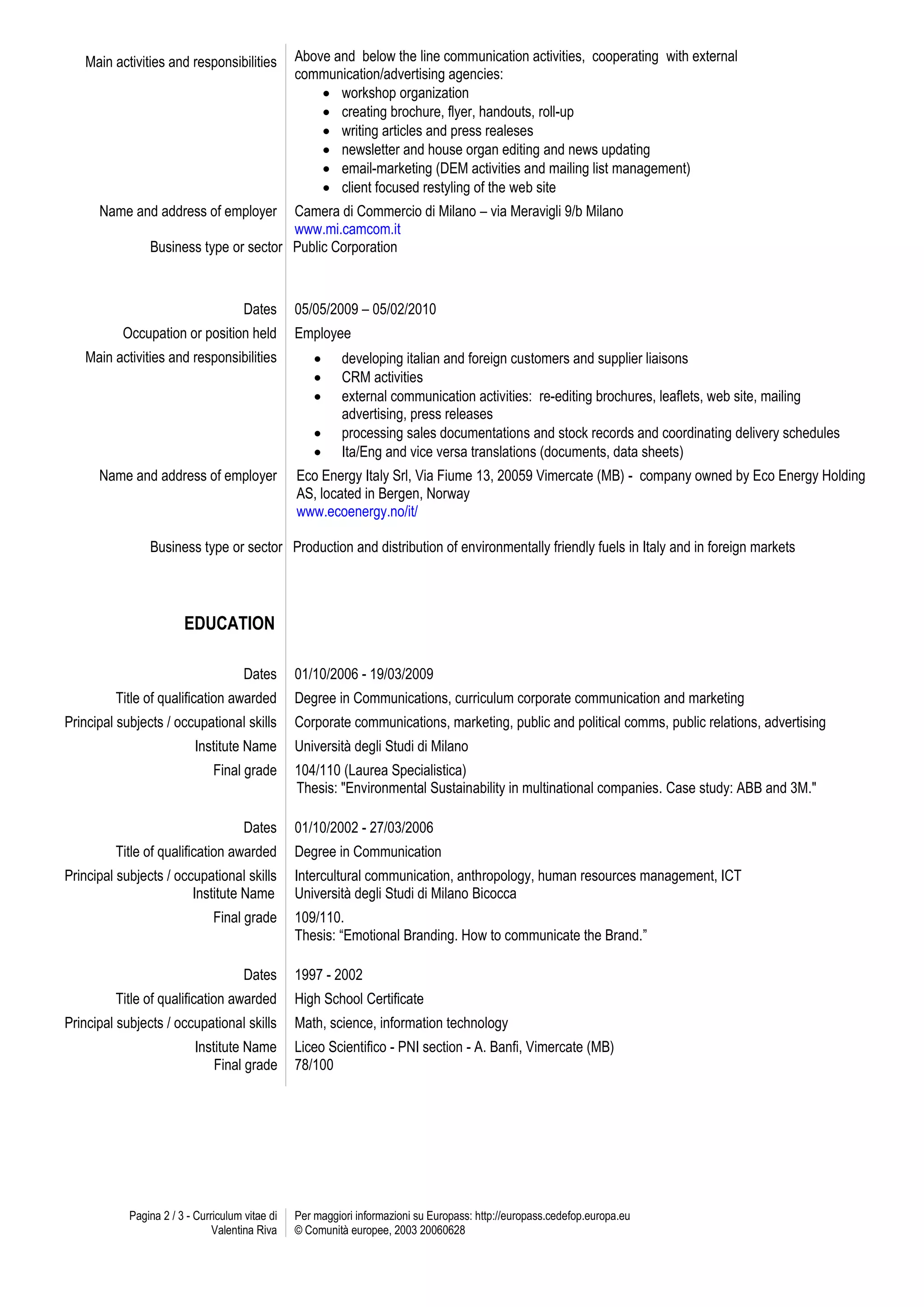 CV_Valentina_Riva_ENG2015 | PDF