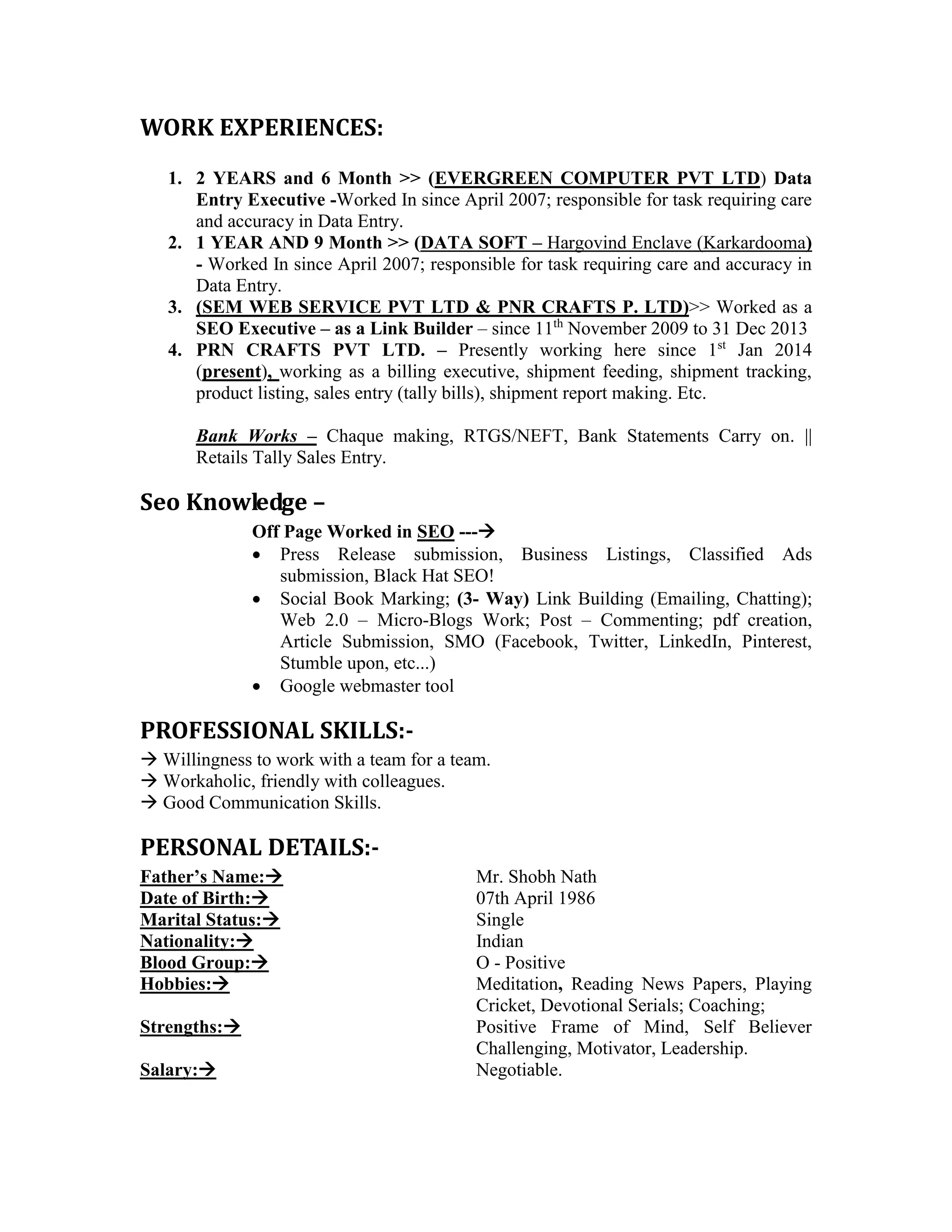 JITENDRA RAM CV | PDF