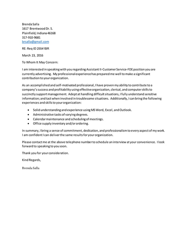 Brenda Salla Cover Letter | DOCX