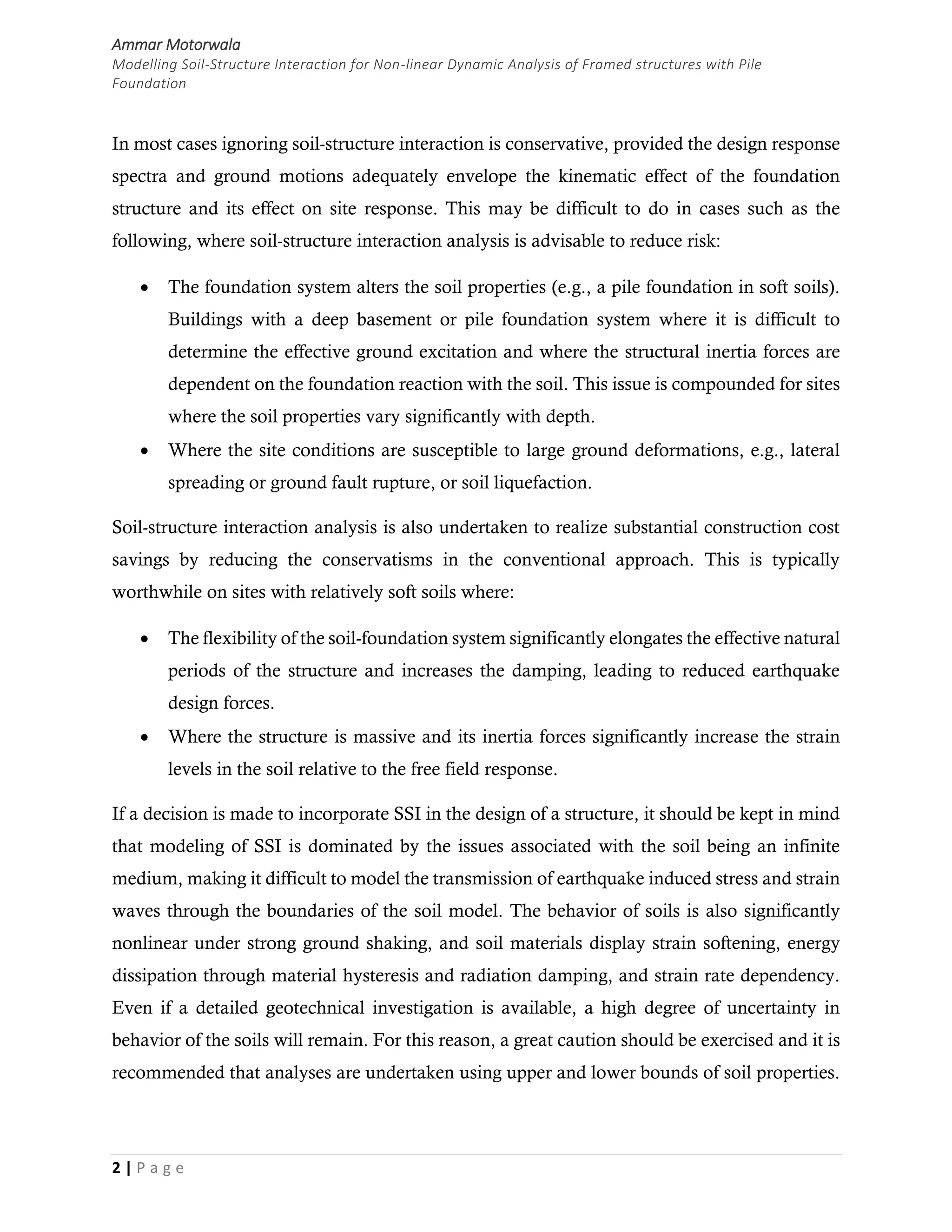 Soil Structure Interaction | PDF | Civil Engineering Industry | Industries