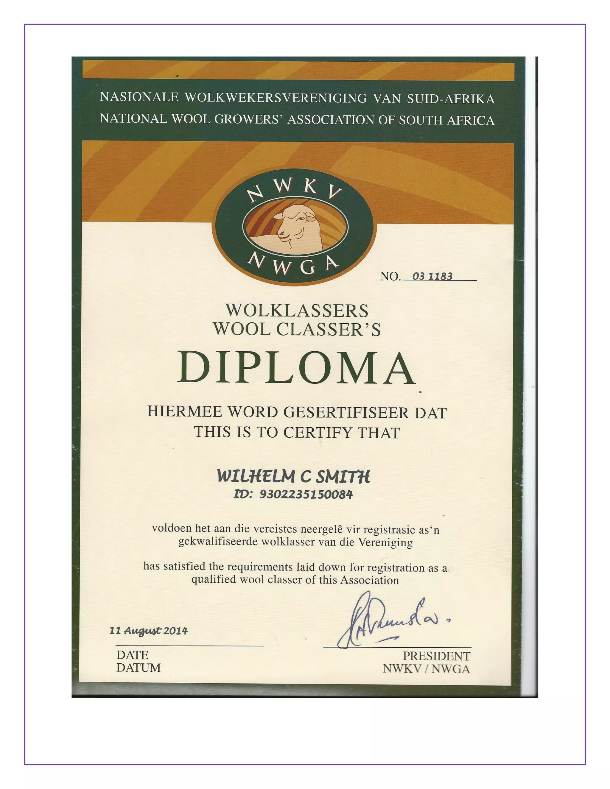 Wool Classer's Diploma | PDF