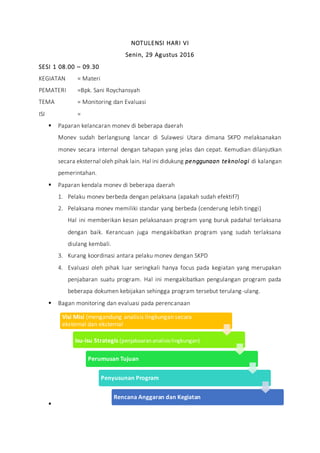 NOTULENSI Diklat Local Economic Resources Development (2) | PDF