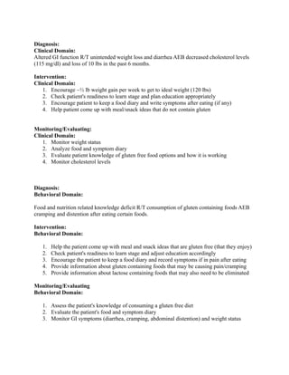Celiac Case Study | PDF