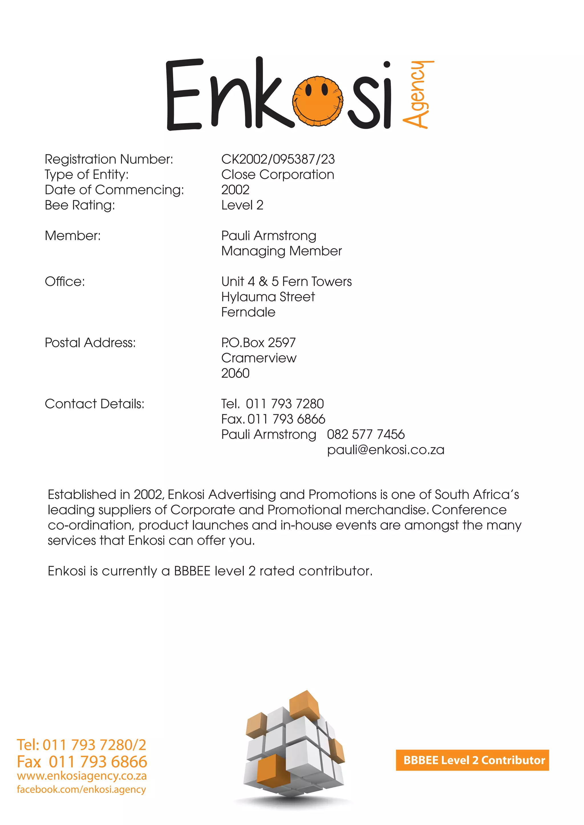 Enkosi - Company Profile - Digital | PDF