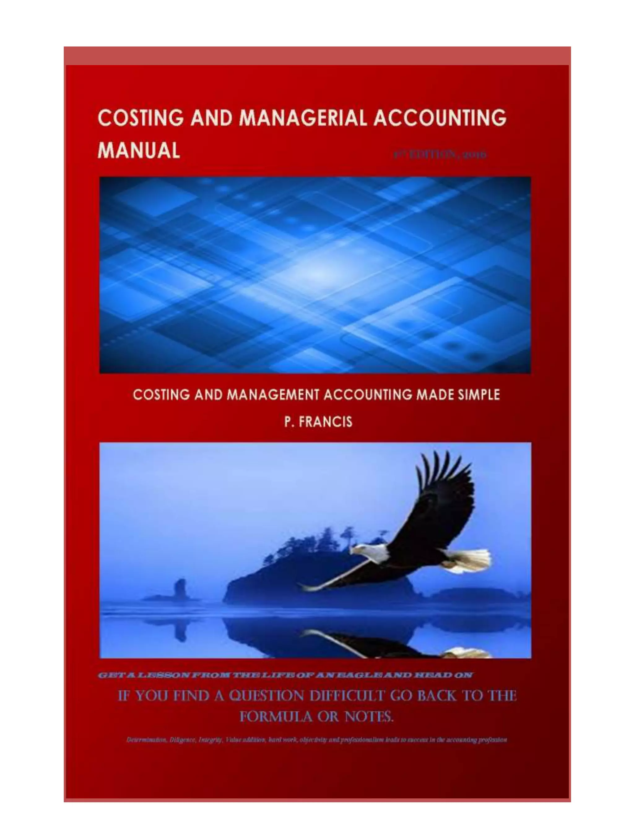 costing and management accounting manual-scripts | PDF