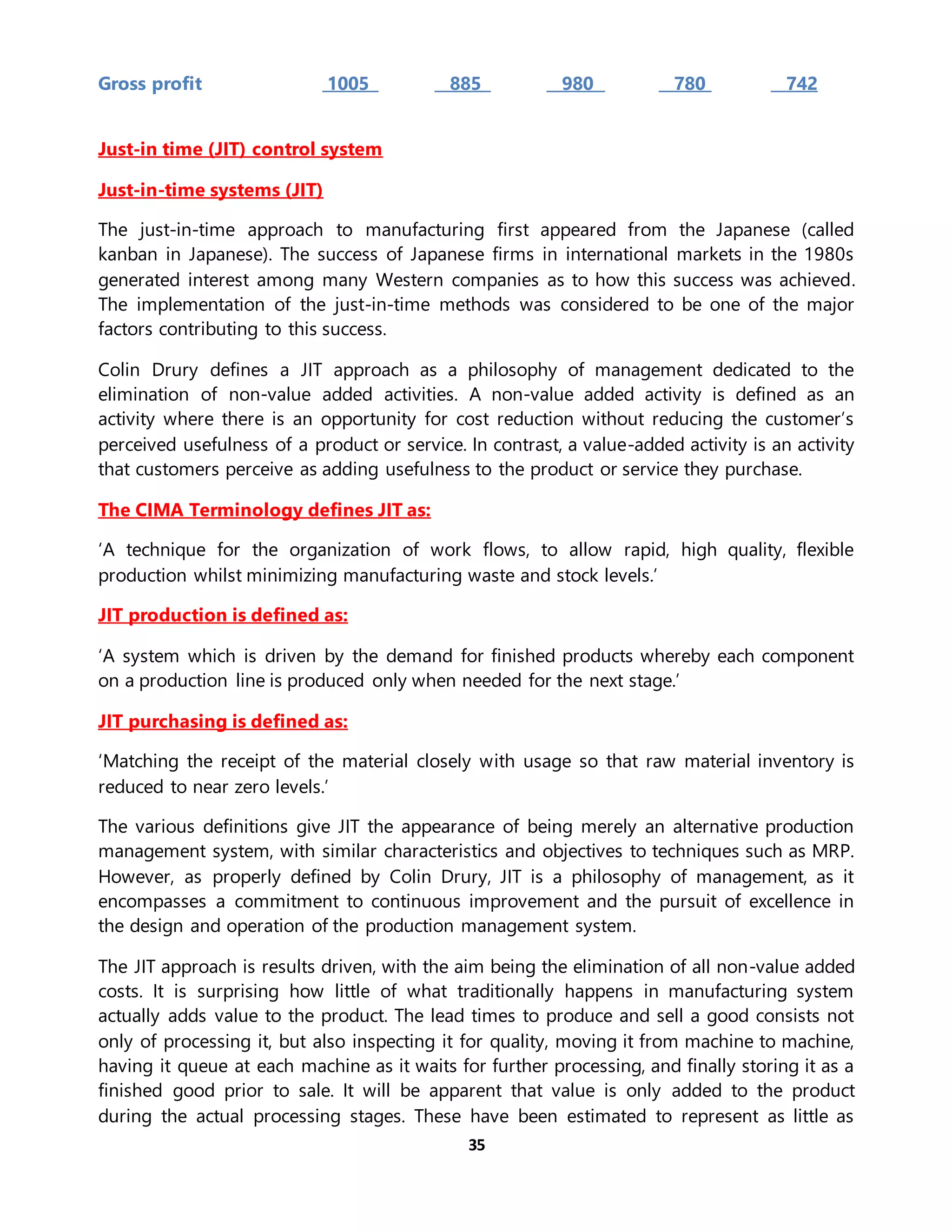 costing and management accounting manual-scripts | PDF