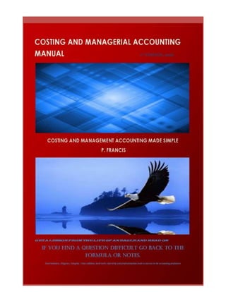 costing and management accounting manual-scripts | DOCX | Business Accounting & Finance | Business