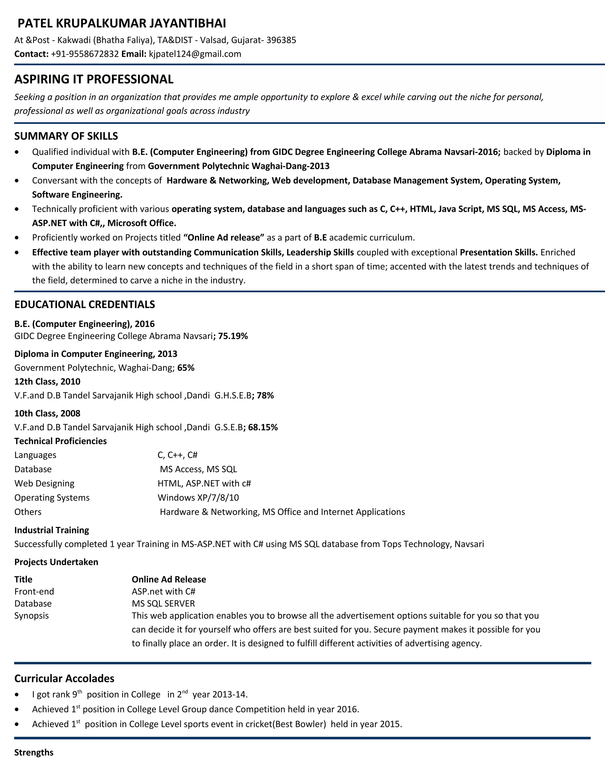 PATEL KRUPALKUMAR JAYANTIBHAI | DOC